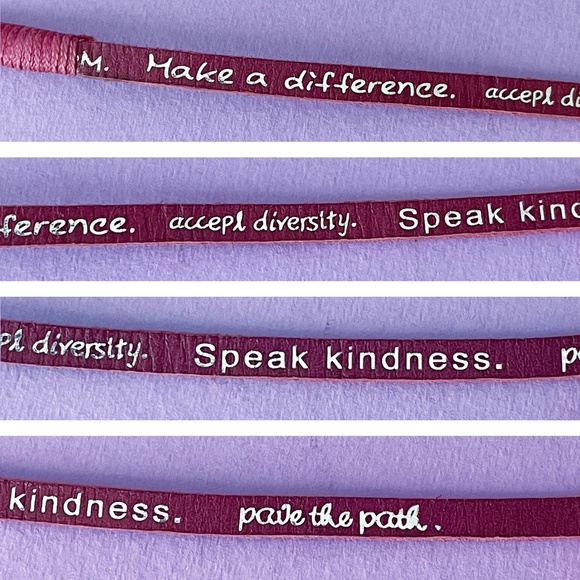 Humanity For All | Jewelry | Humanity For All Wrap Bracelet Dark Pink ...